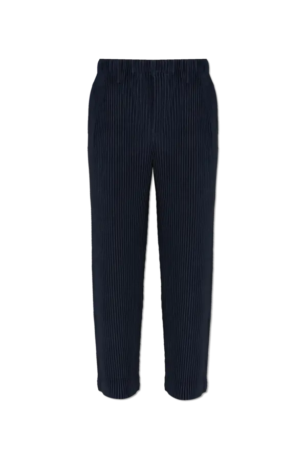 Issey Miyake Pleated Trousers - Navy Blue