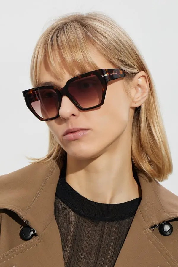 Victoria Beckham Geometric Sunglasses - Brown