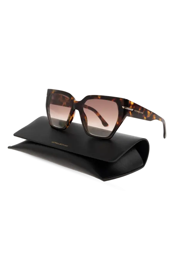 Victoria Beckham Geometric Sunglasses - Brown
