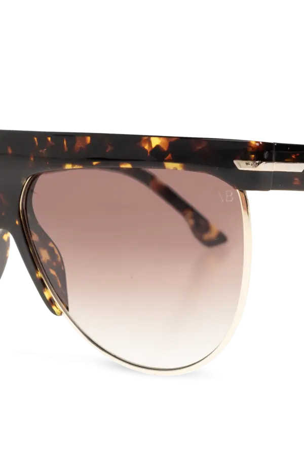 Victoria Beckham Geometric Visor Sunglasses - Brown