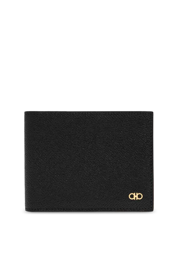 FERRAGAMO Set: Wallet And Keychain - Black