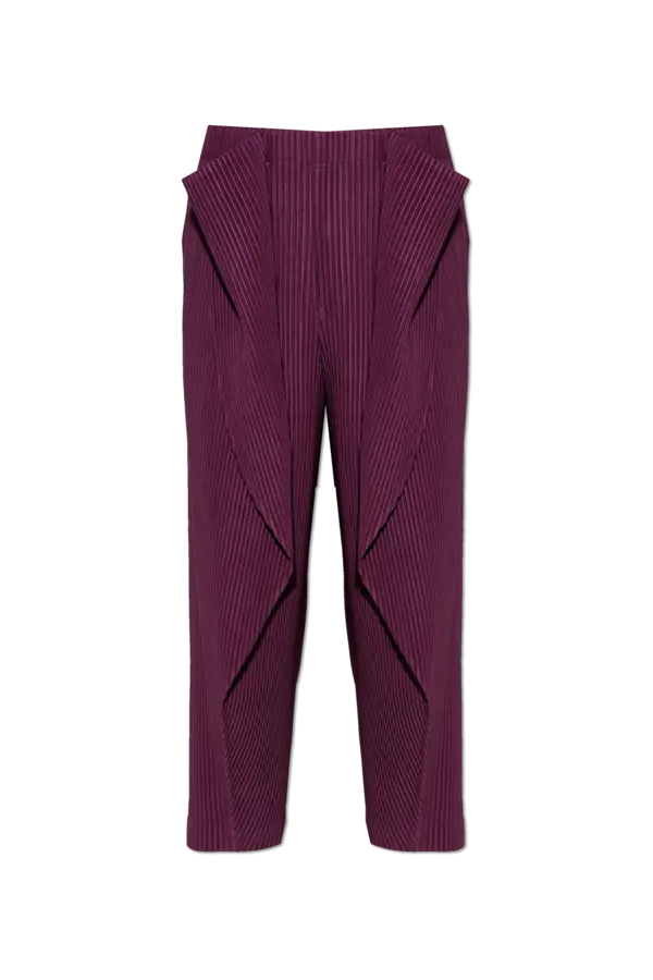 Issey Miyake Pleated Trousers - Purple