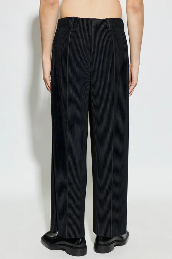 Issey Miyake Pleated Wide Leg Trousers