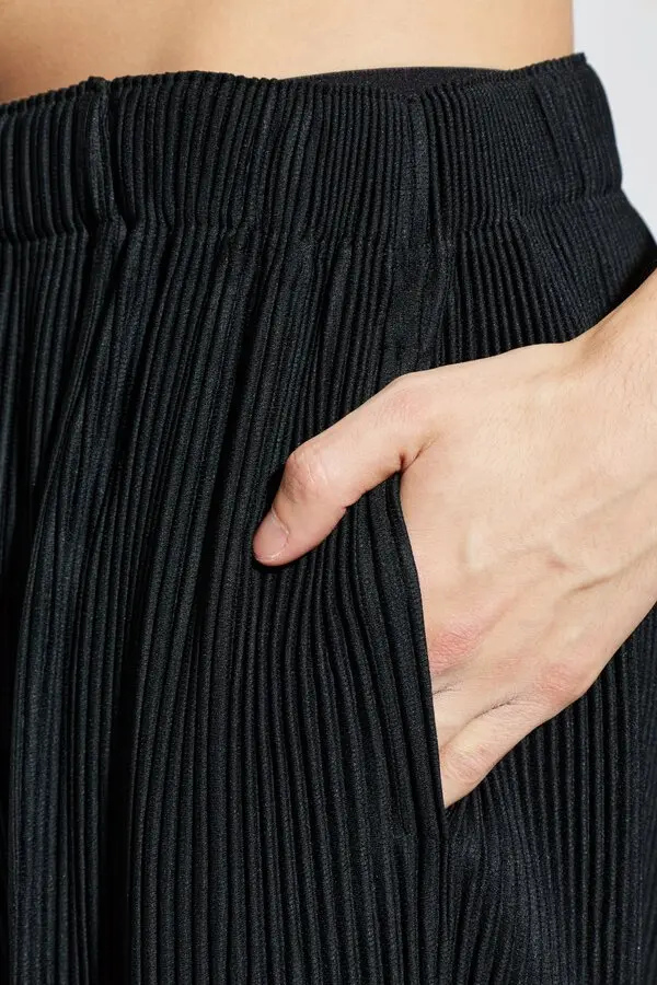 Issey Miyake Pleated Wide Leg Trousers
