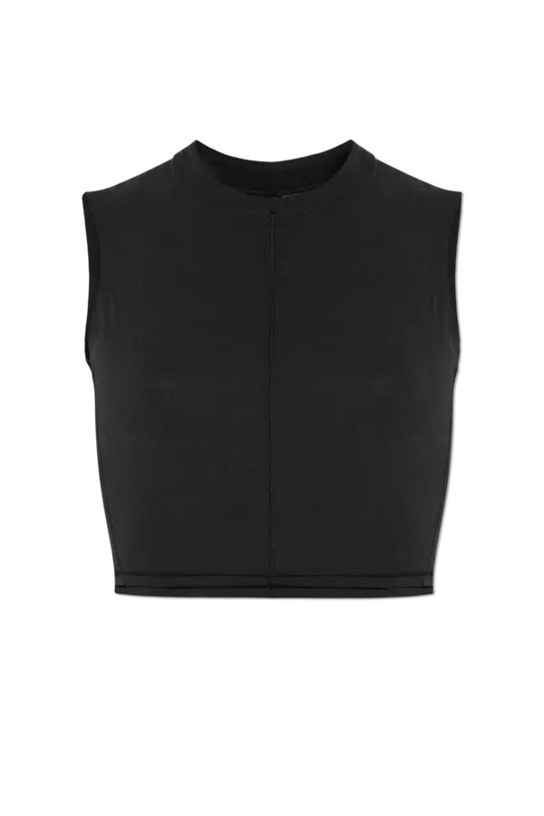 Y3 Sleeveless Cropped Top - Black