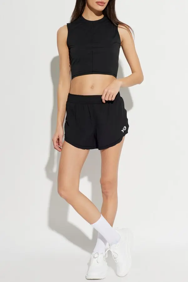 Y3 Sleeveless Cropped Top
