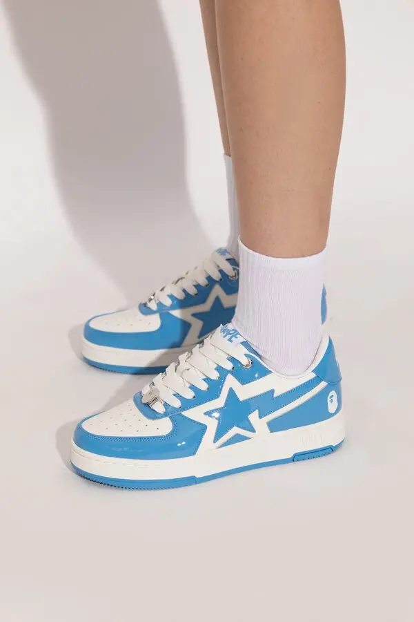 A BATHING APE Sports Shoes With Logo - Blue