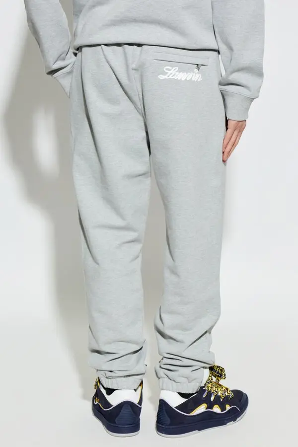 LANVIN Sweatpants With Logo - Grey