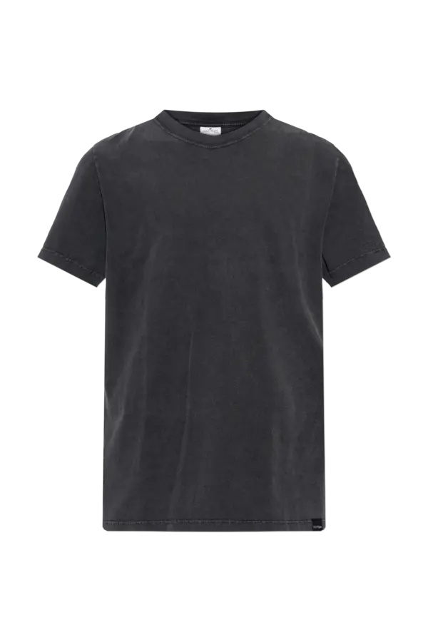 COURREGES T-shirt With Logo Patch - Black