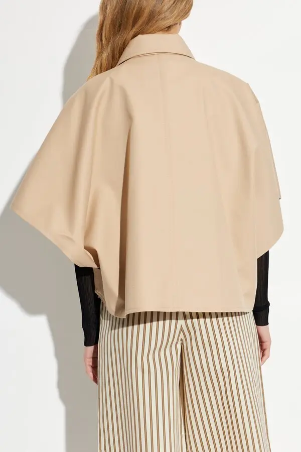 Max Mara Paggio' Cotton Poncho - Beige