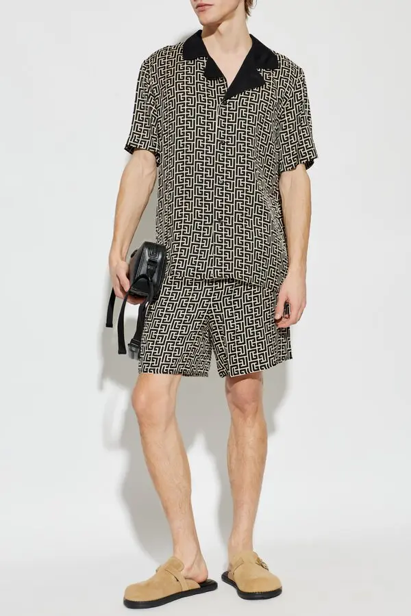 Balmain Monogram Shorts