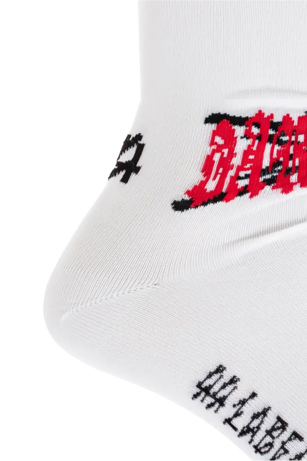 44 LABEL GROUP Logo Socks - White