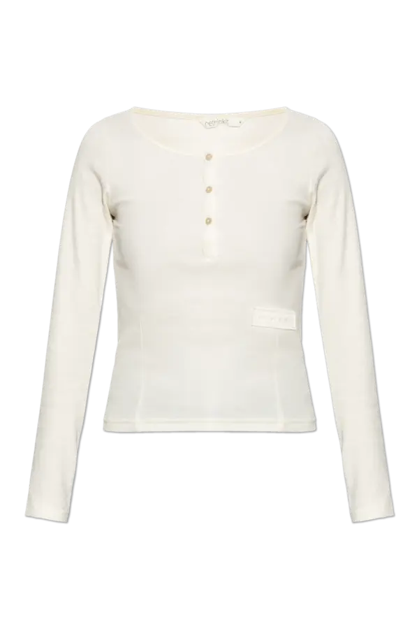 RETHINKIT STUDIOS Ribbed Long-sleeve Top
