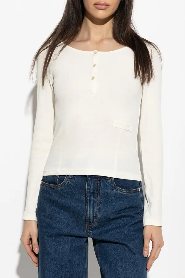 RETHINKIT STUDIOS Ribbed Long-sleeve Top