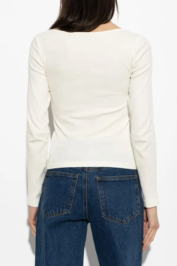 RETHINKIT STUDIOS Ribbed Long-sleeve Top