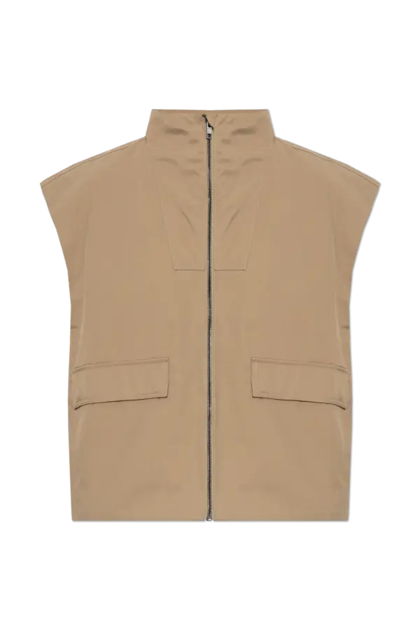 RETHINKIT STUDIOS Oversized Vest - Brown