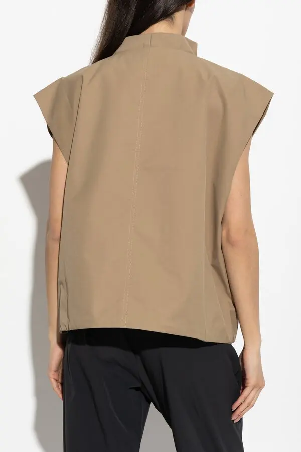 RETHINKIT STUDIOS Oversized Vest - Brown