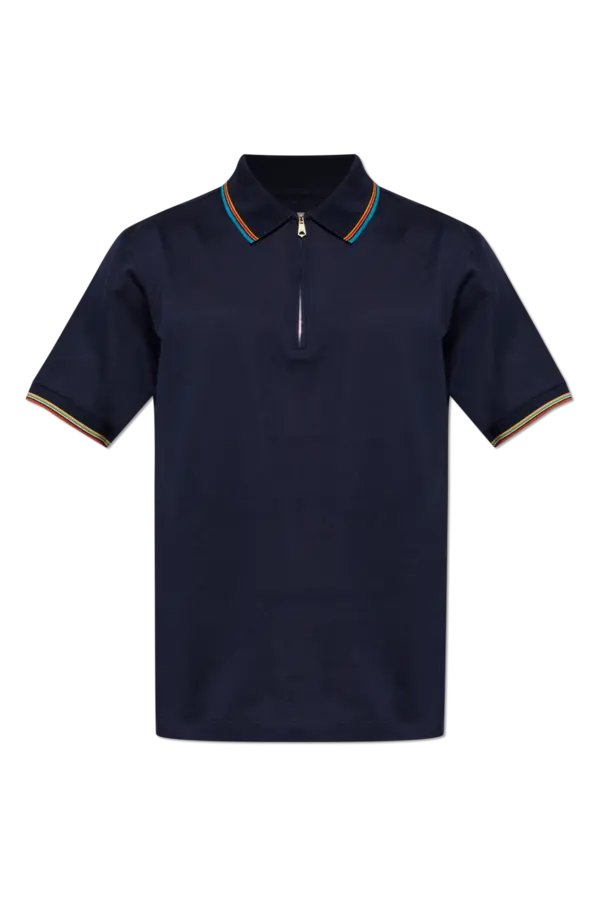 Paul Smith T-shirt With Collar - Navy Blue