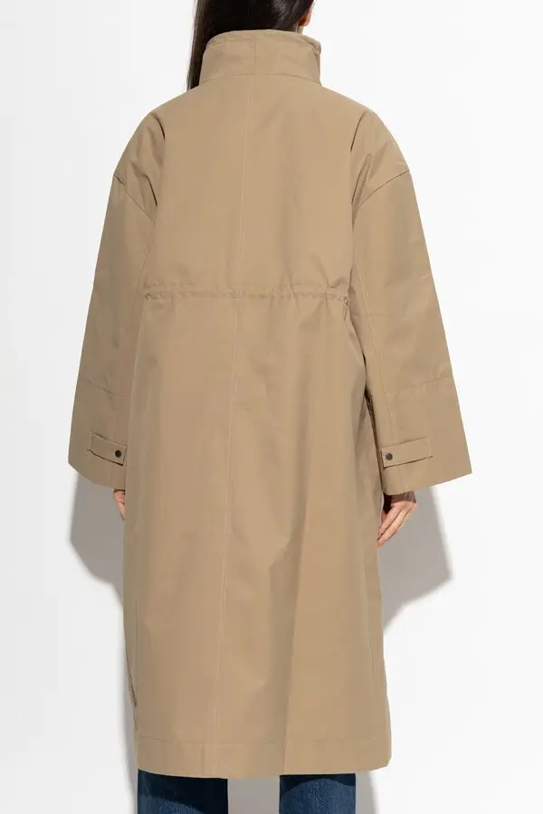 RETHINKIT STUDIOS Oversized Stand-collar Coat - Beige