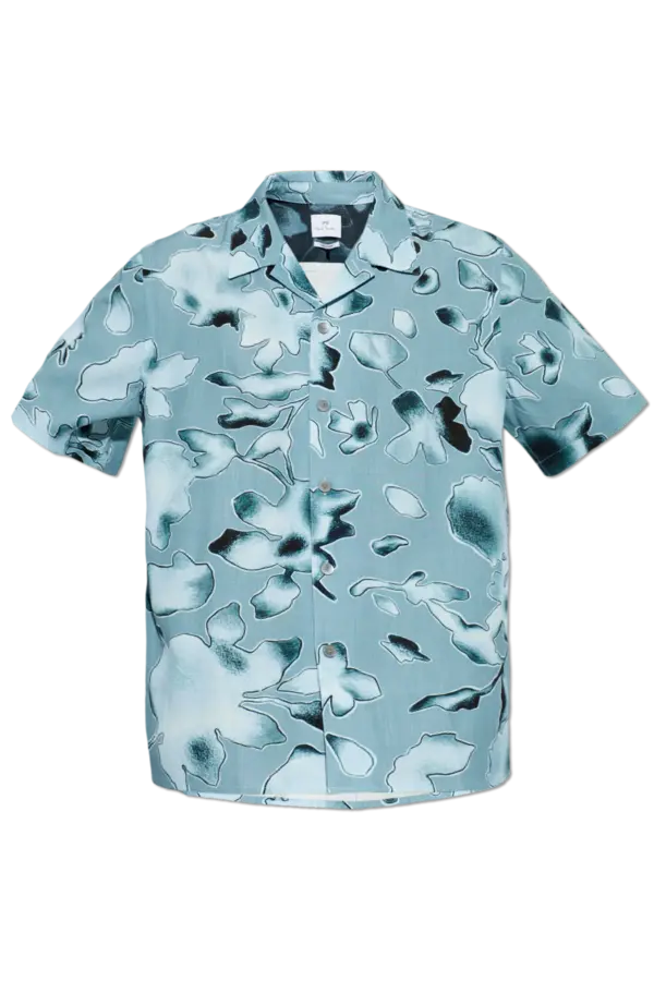 Paul Smith Shirt With A Pattern - Blue