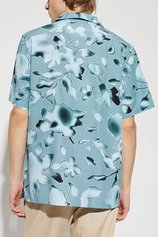 Paul Smith Shirt With A Pattern - Blue