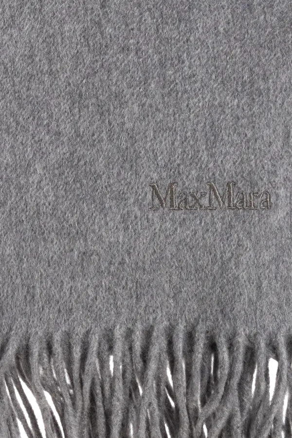 Max Mara Cashmere Scarf ‘baci - Grey