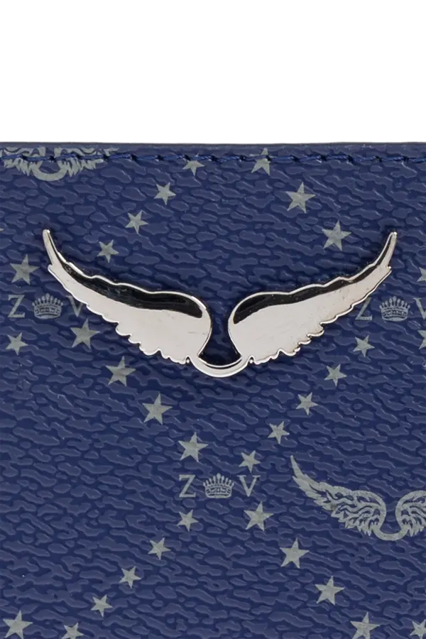 Zadig&Voltaire Leather Card Holder - Navy Blue