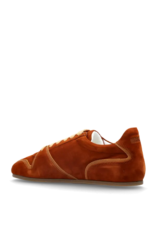 Moschino Suede Low-top Sneakers - Brown