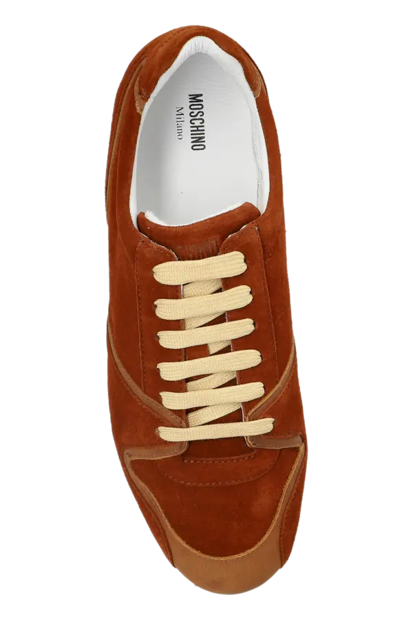 Moschino Suede Low-top Sneakers - Brown