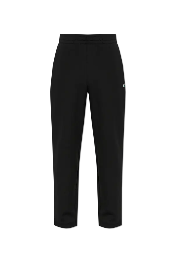 Lacoste Sweatpants With Logo Appliqu - Black