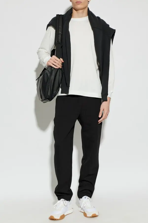 Lacoste Sweatpants With Logo Appliqu - Black