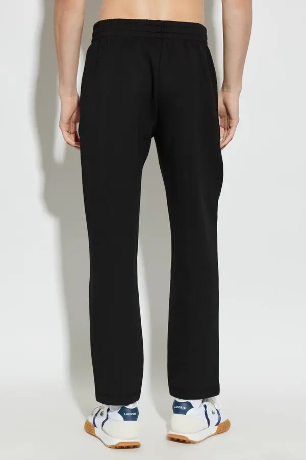 Lacoste Sweatpants With Logo Appliqu - Black