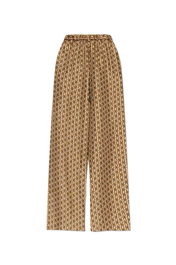 Max Mara Silk Trousers ‘clarino - Beige