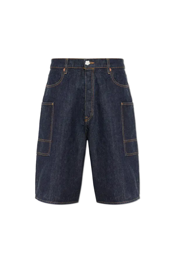 Kenzo Cargo Denim Shorts - Navy Blue