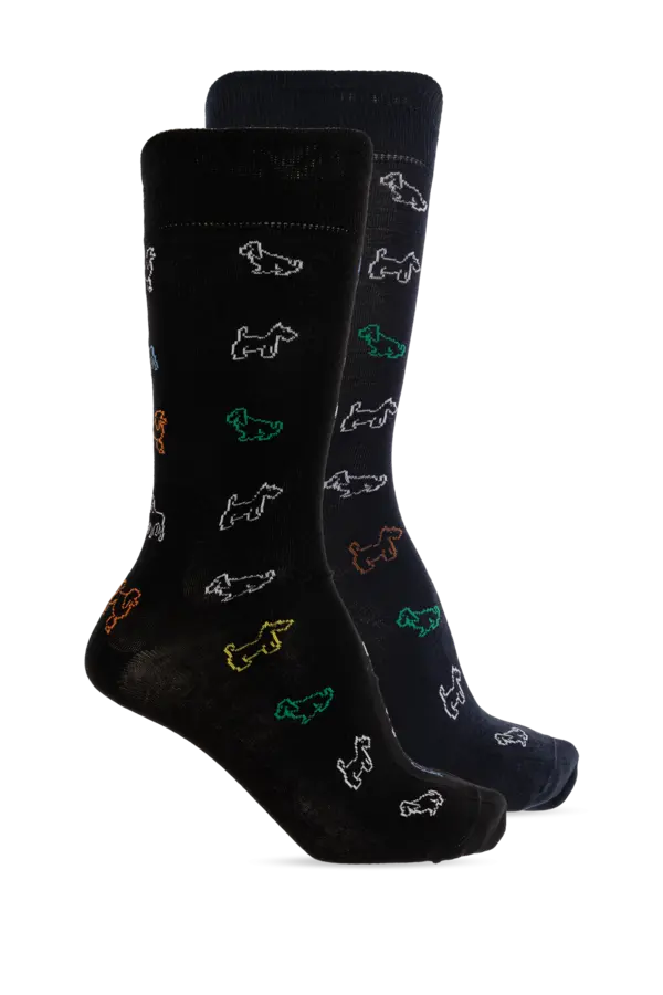 Paul Smith Patterned Socks - Black