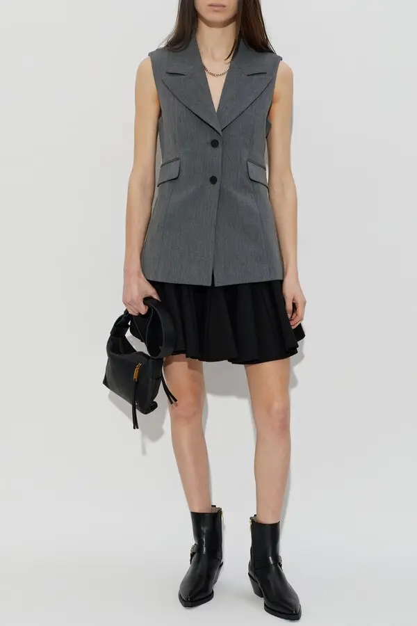 ALLSAINTS Flared Mini Skirt - Black