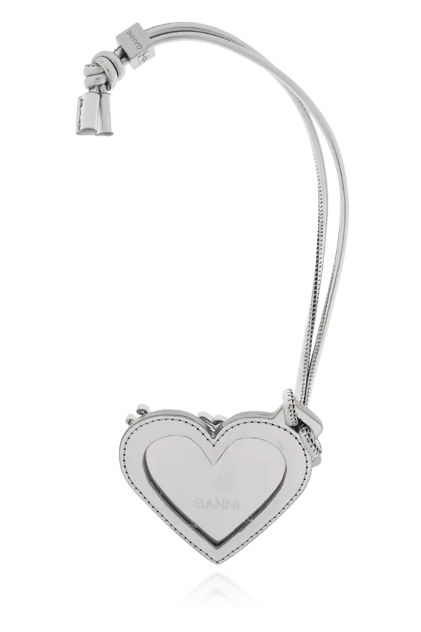 GANNI Charm With Mirror - Silver