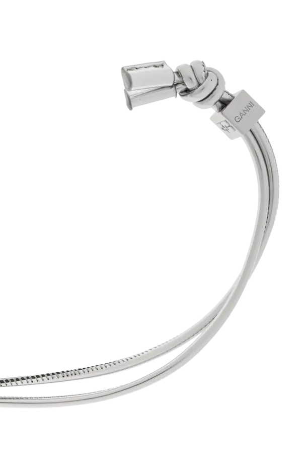 GANNI Charm With Mirror - Silver