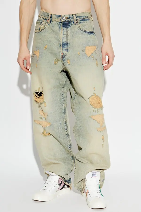 Kenzo Vintage-effect Jeans - Light Blue