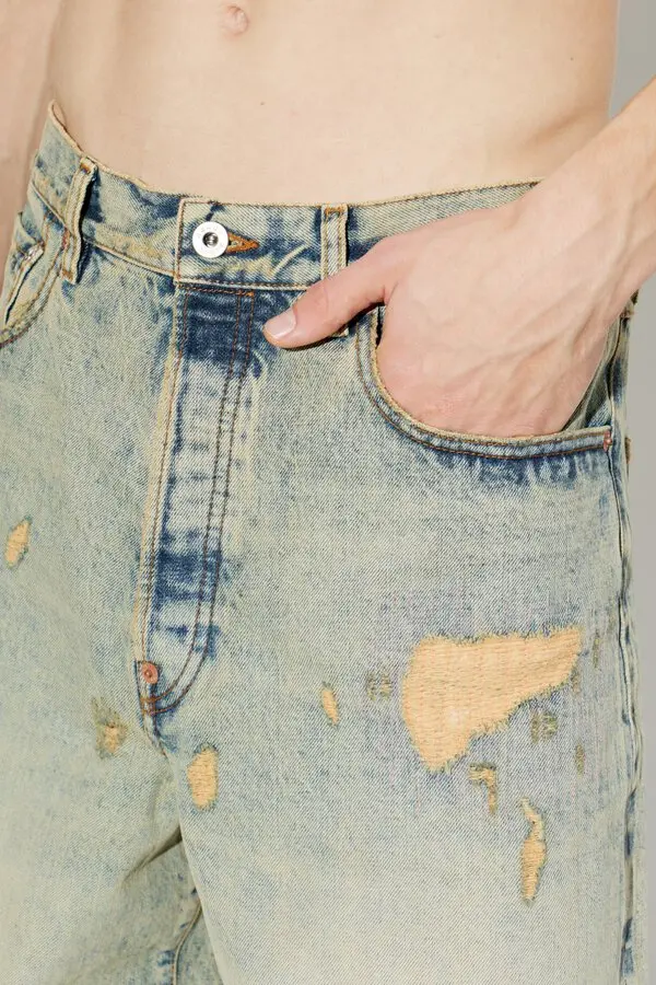 Kenzo Vintage-effect Jeans - Light Blue