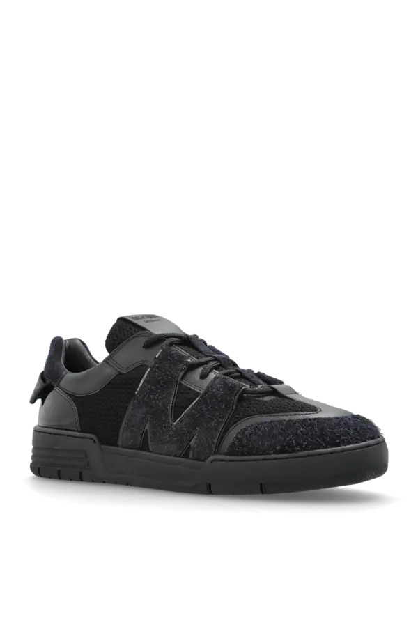 Moschino Low-top Sneakers With Logo - Black