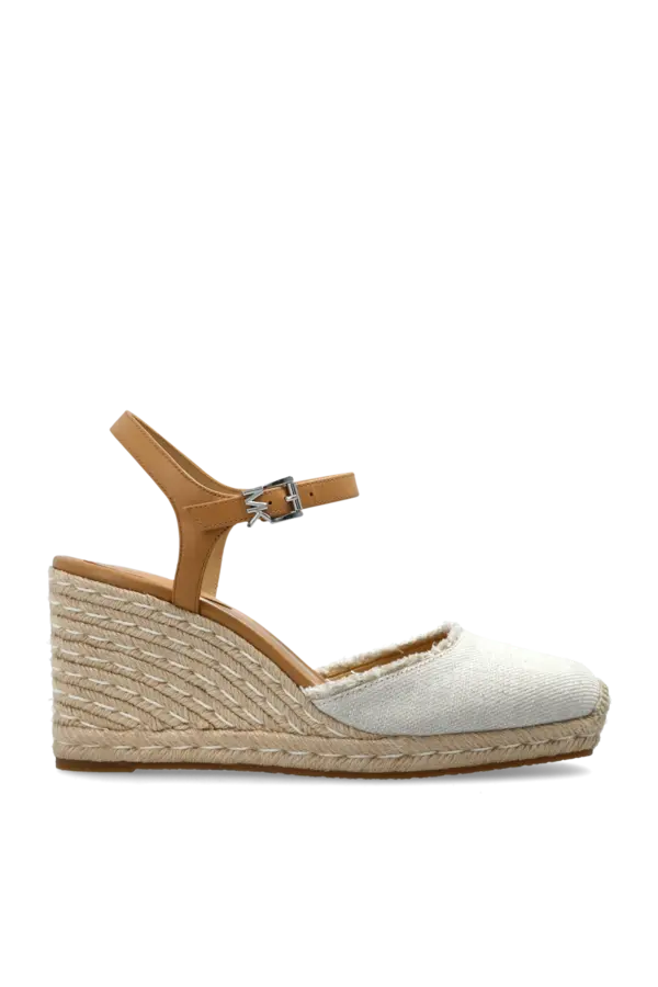Michael Kors Kenzie Wedge Espadrilles - Beige