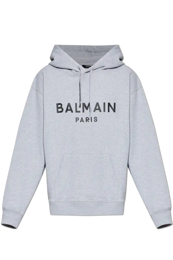 Balmain Sweatshirt With Logo - Grey