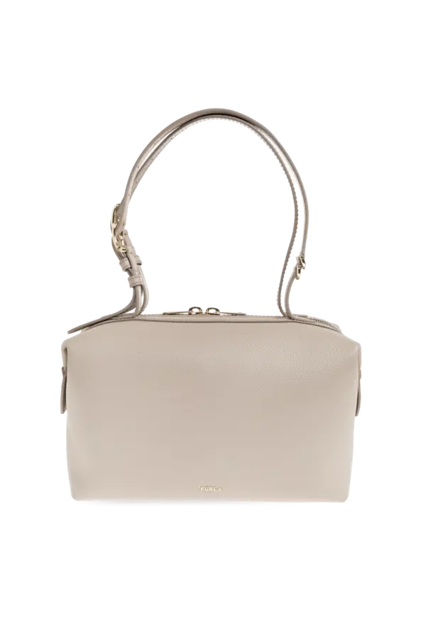 Furla Boston Medium Shoulder Bag - Beige