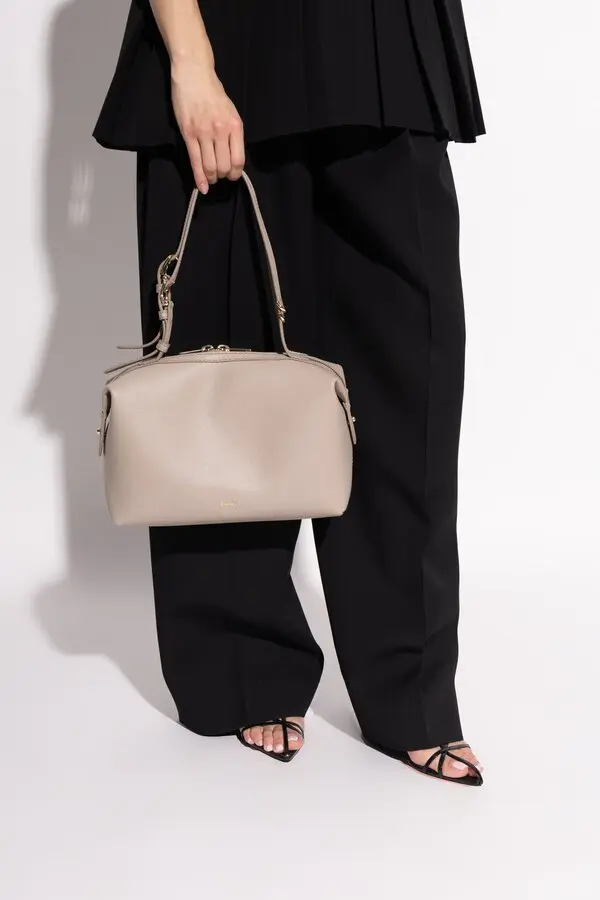 Furla Boston Medium Shoulder Bag - Beige