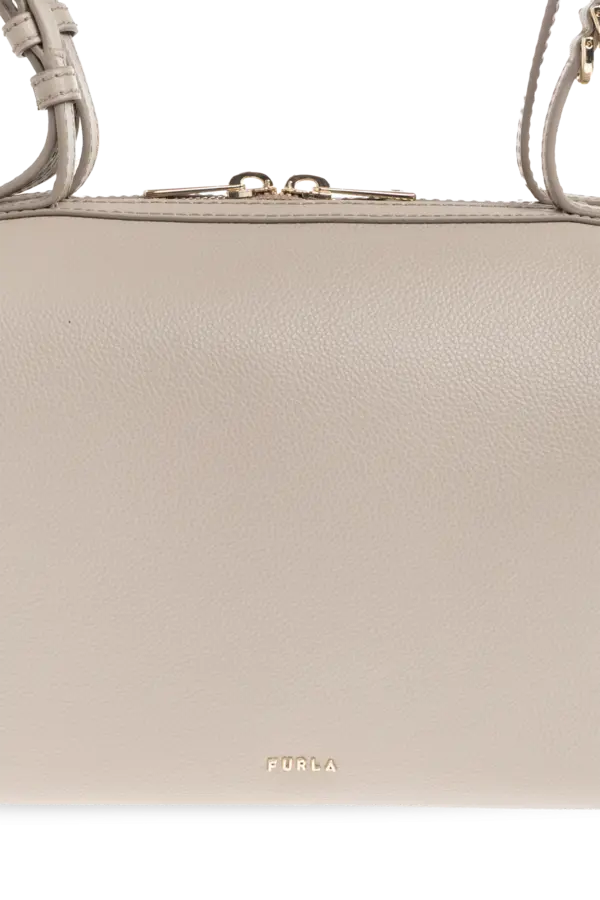 Furla Boston Medium Shoulder Bag - Beige