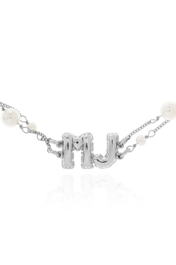 Marc Jacobs Bracelet With Faux Pearl - Silver