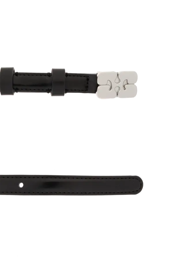 GANNI Eco Leather Belt - Black