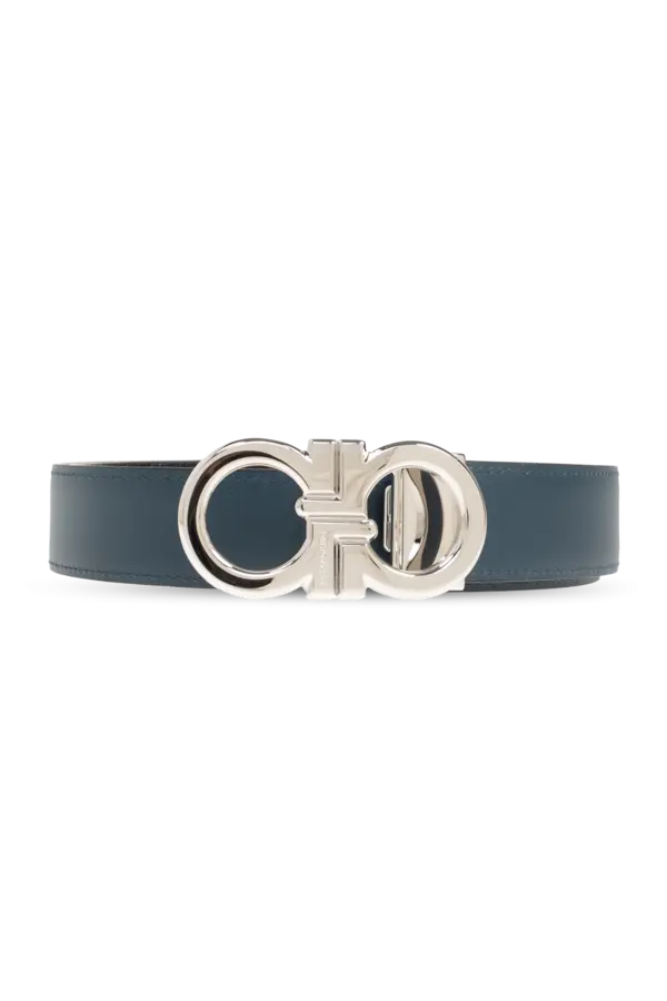 FERRAGAMO Reversible Leather Belt - Multicolour