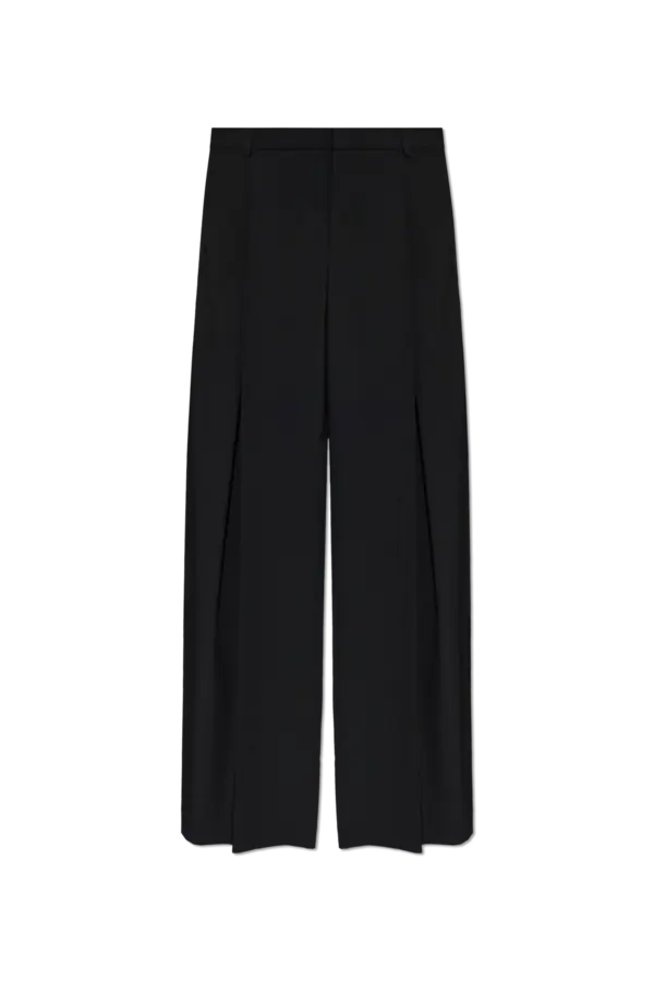 Casablanca Wool Trousers With Pleats - Black